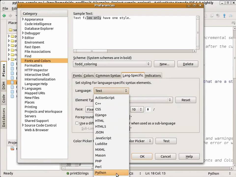 Komodo IDE for Python: Syntax Highlighting and Folding - YouTube