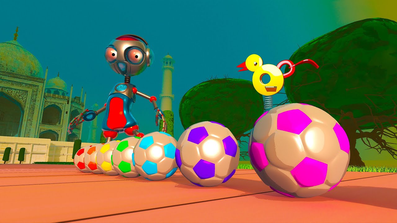 Kleuren en Ballen Voetbal | Filmpjes voor peuters en kleuters in het ...