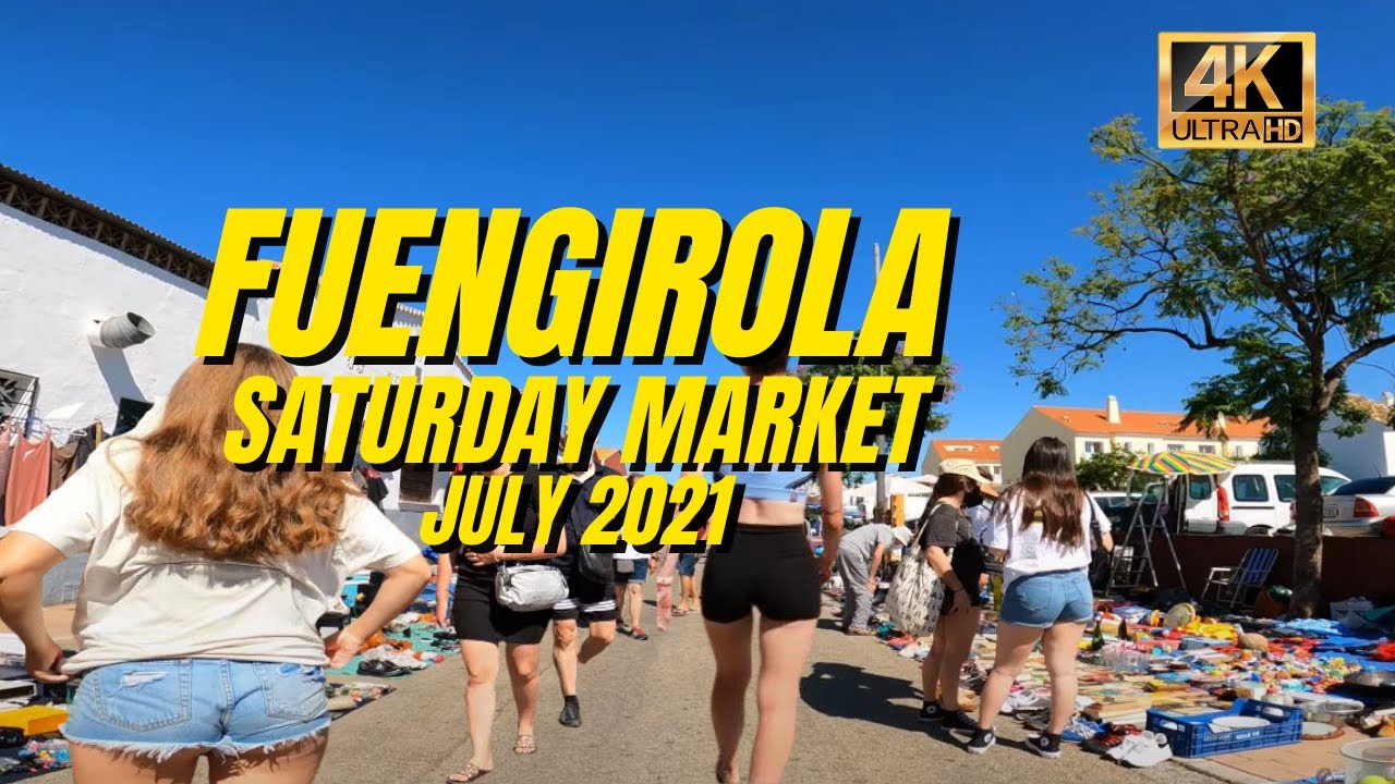 Fuengirola, Saturday Market, Walking Tour, July 2021, Malaga, Costa Del ...