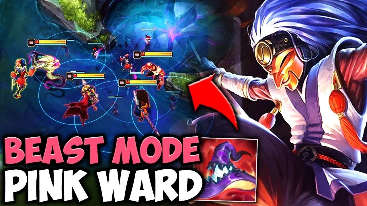 Pink Ward Shaco is too dirty for this world (INSANE 1V5 BARON PLAY ...