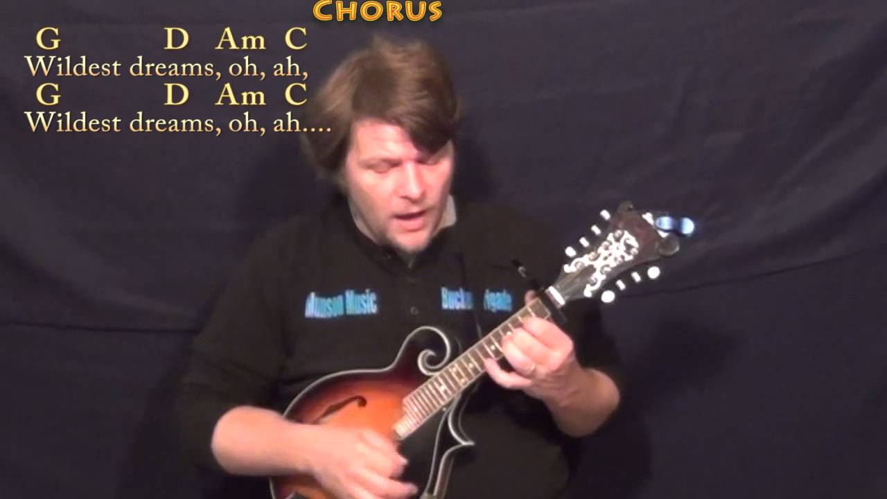 Wildest Dreams Mandolin Cover Lesson with Chords/Lyrics Accordi - Chordify