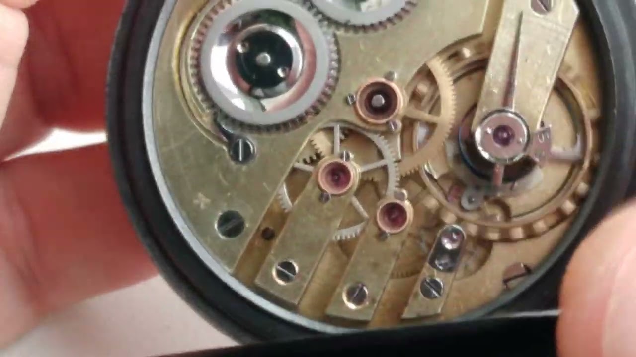 Helical hairspring pocket watch - YouTube