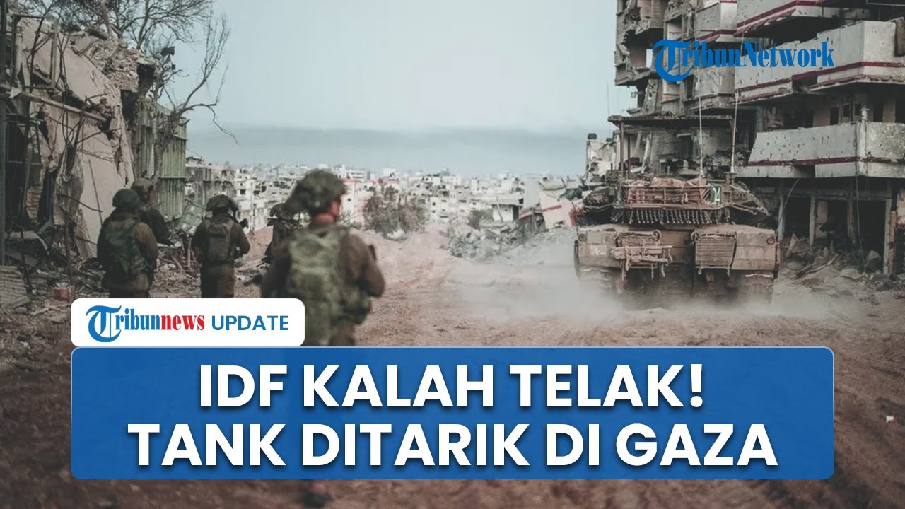 Tentara Israel Ketahuan Derek Tank Canggihnya yang Hancur Dibom Hamas ...