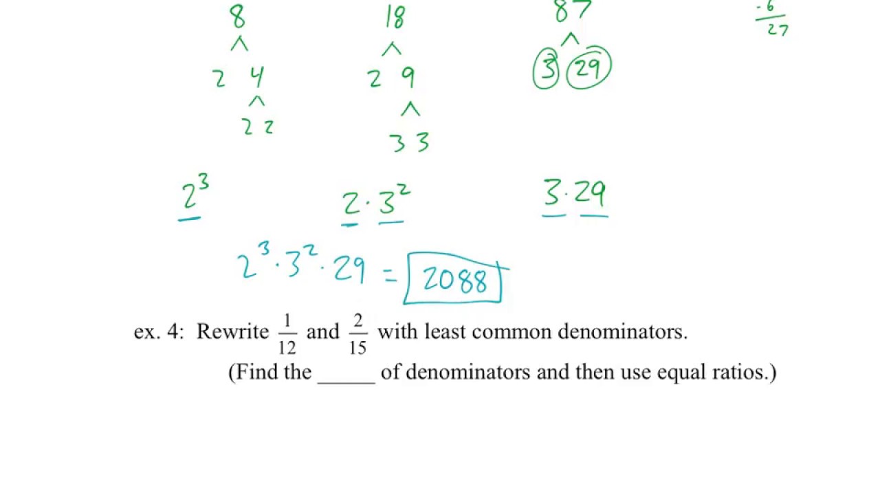 Pre-Algebra: 7.3 Least Common Multiple (LCM) - YouTube
