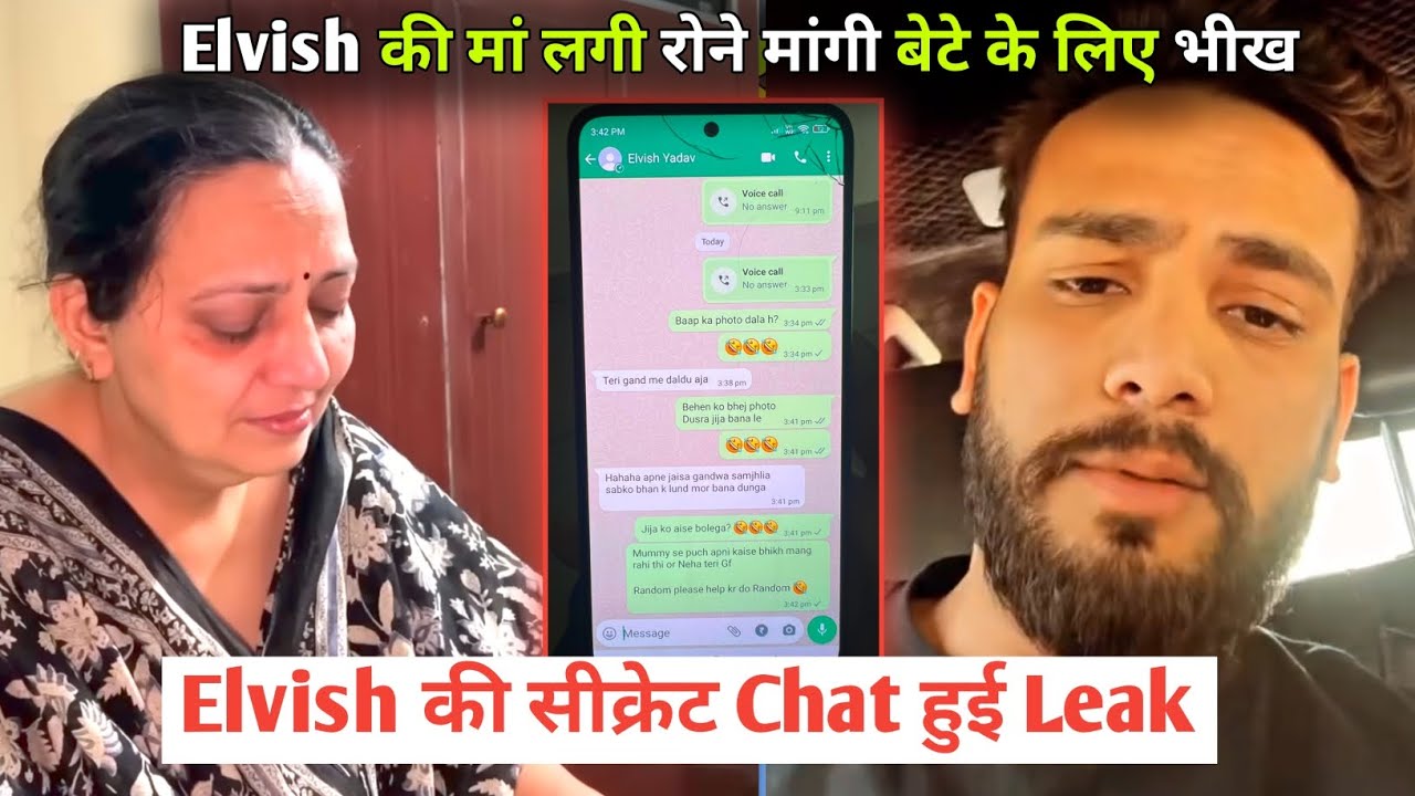 Elvish Yadav Mother Crying Emotional Reaction On Elvish Yadav Chat ...
