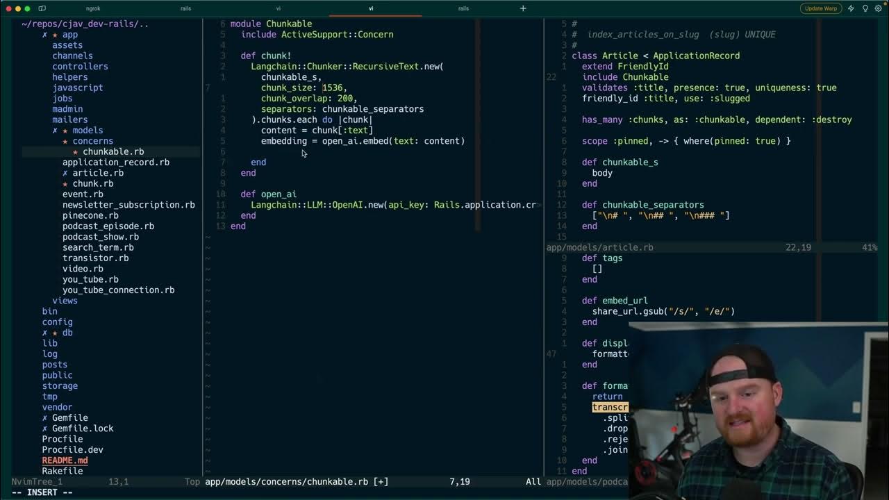 Semantic search (search by meaning) - Rails, OpenAI, langchain.rb, pg_vector - YouTube