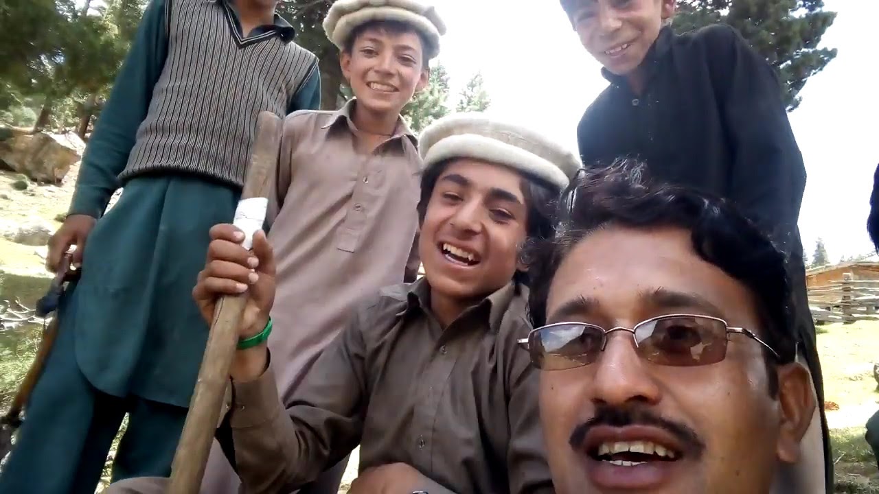 Fairy Meadows Bayal Camp Gup Shup with local mischievous boys... - YouTube