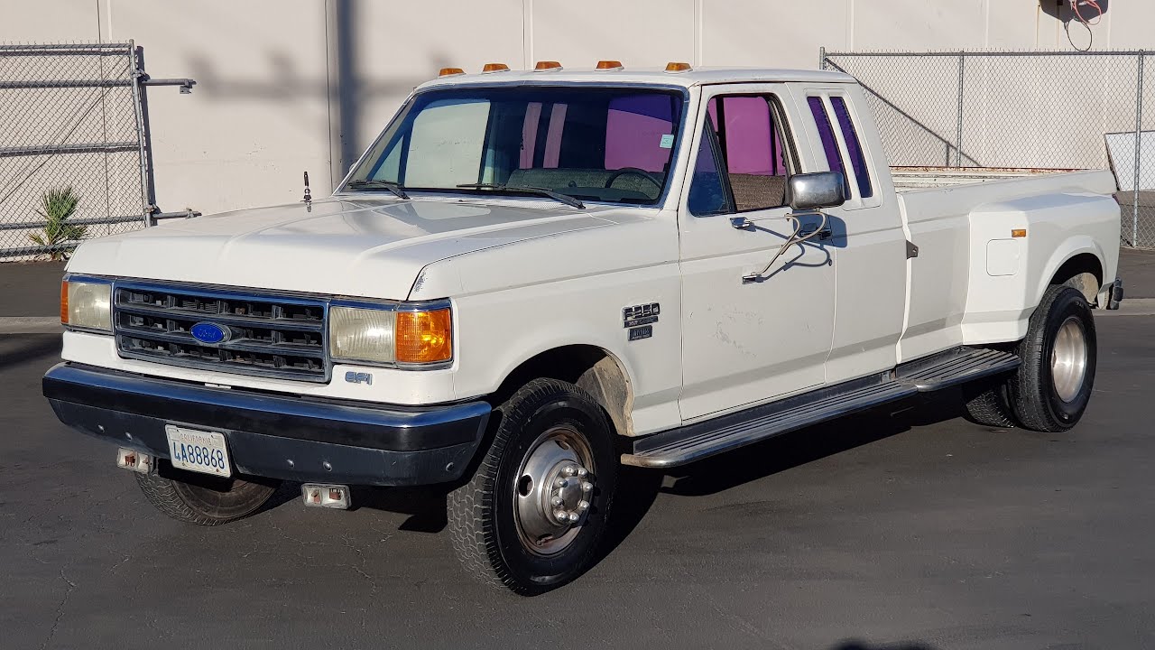 1990 Ford F350 Dually - YouTube