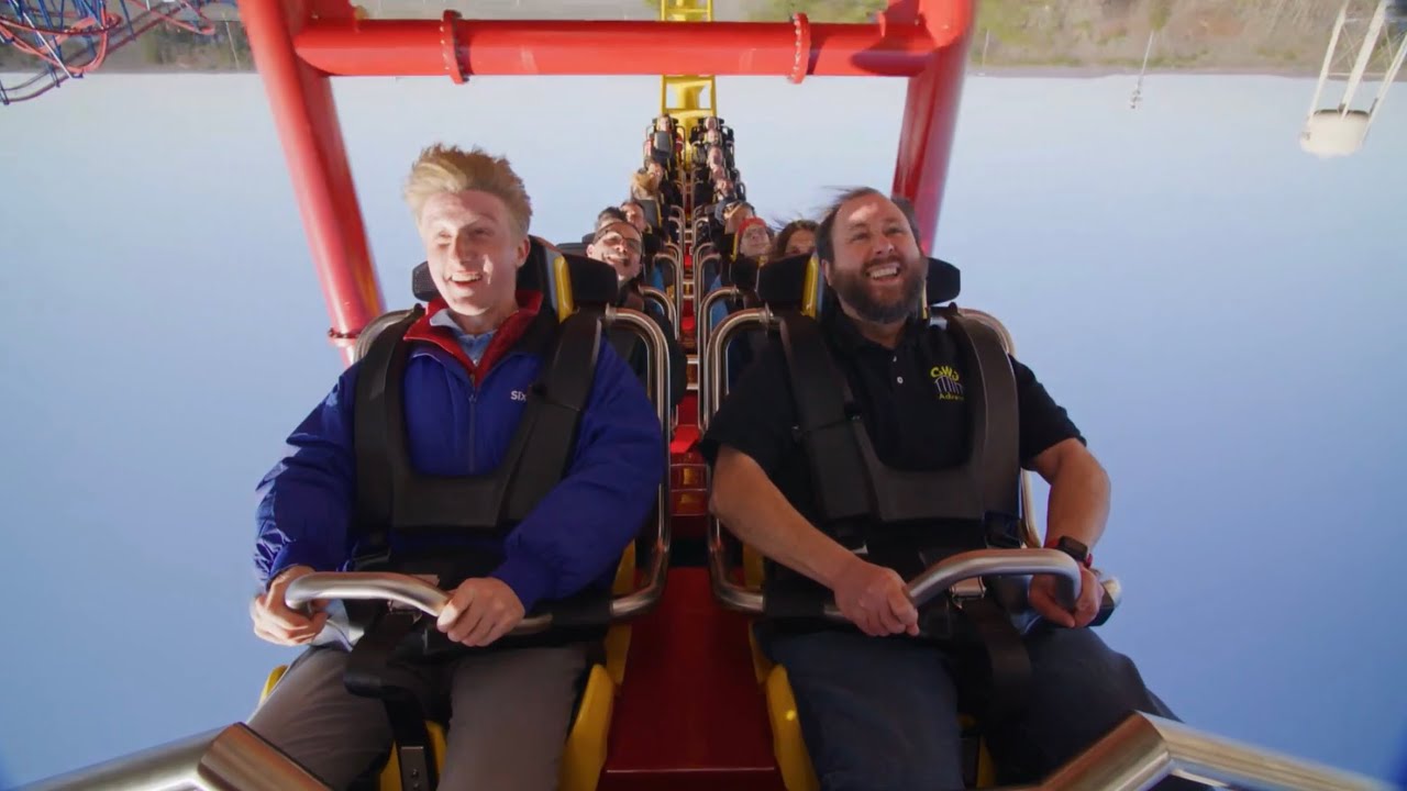 The Flash: Vertical Velocity | Six Flags Great Adventure | Full On-Ride ...