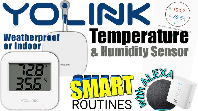 YoLink Smart Wireless Temperature Humidity Sensor, Wide, 50% OFF
