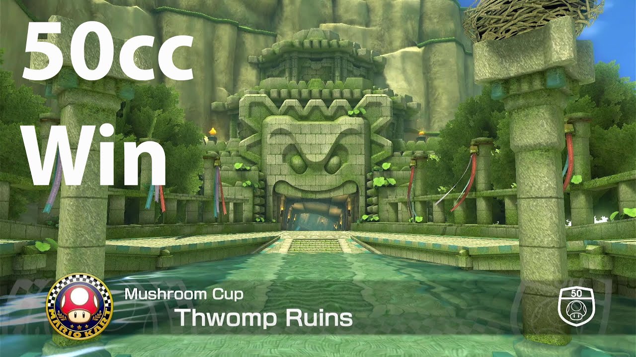 Thwomp Ruins 50cc: 1st Place Gameplay (Mario Kart 8 Deluxe 2022) - YouTube