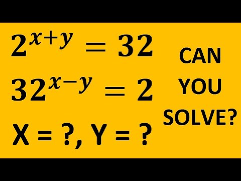 Math Olympiad Preparation | Can you solve the system of exponential ...