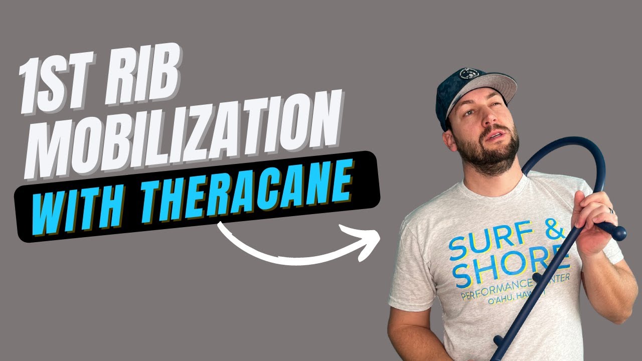 1st Rib Mobilization with Theracane - YouTube