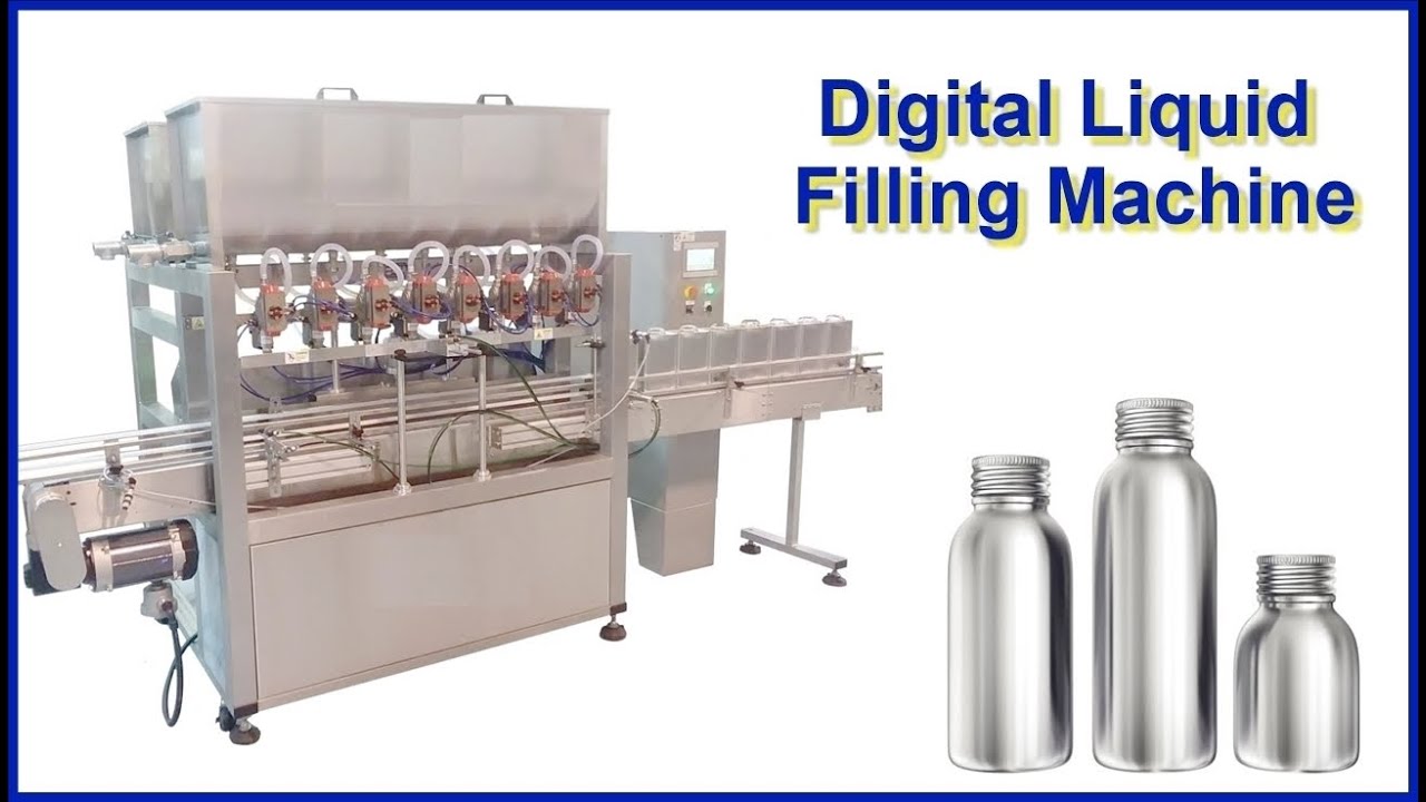 Digital Liquid Filling Machine, Digital Liquid Filler - YouTube