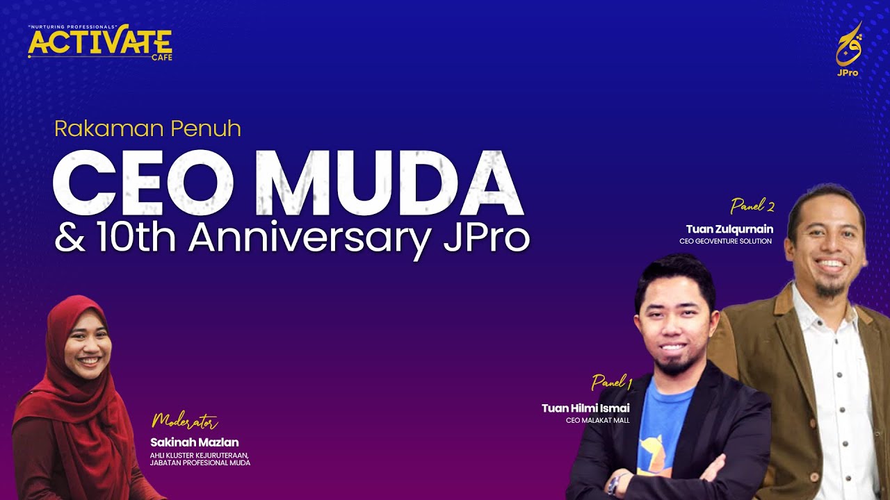 Activate Cafe: CEO Muda - YouTube