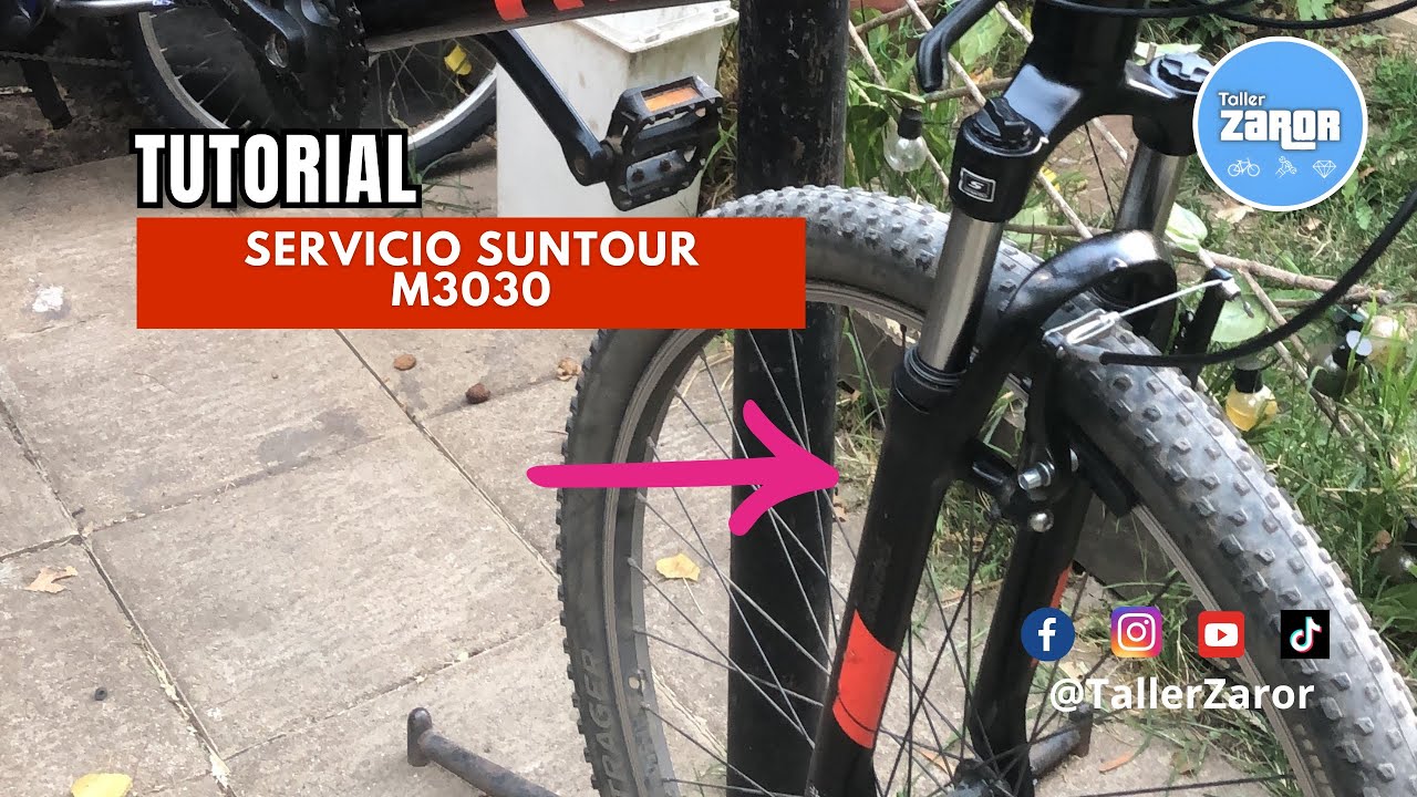 Tutorial servicio a suntour m3030 (horquilla basica) - YouTube