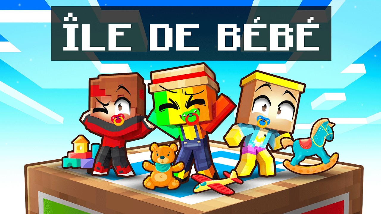 AWARIZ et TALCADO SURVIVENT sur une ILE de BÉBÉ sur Minecraft ! - YouTube