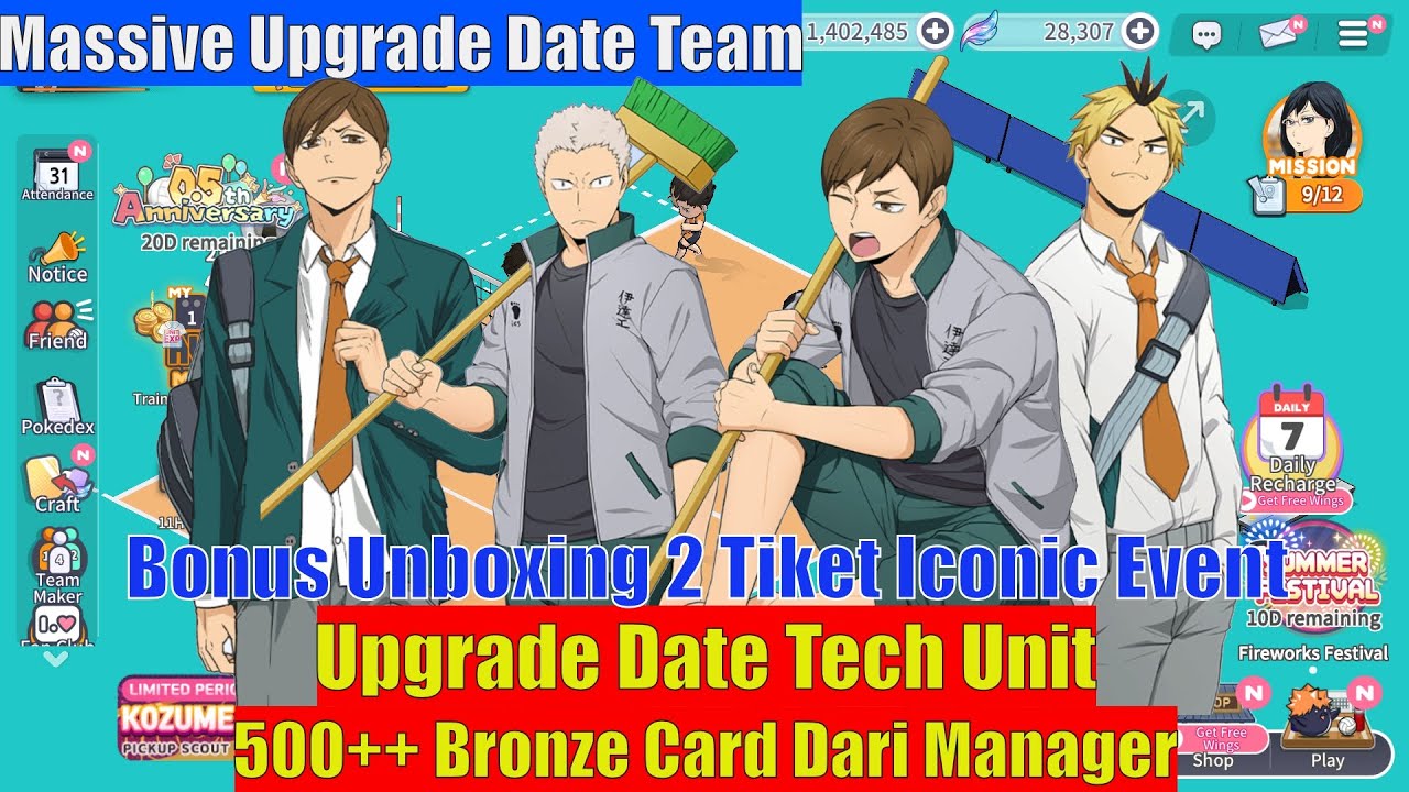 Date Tech Unit Massive Upgrade Dengan 500++ Bronze Card // Bonus ...