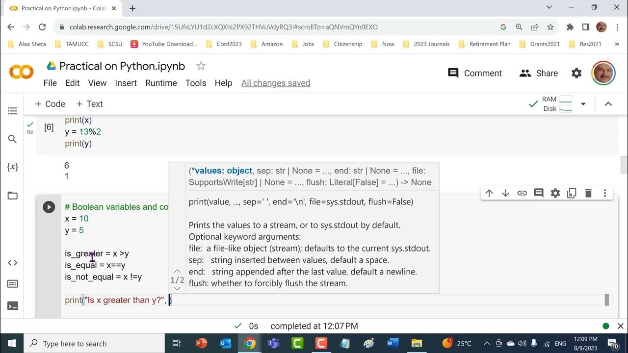 Tutorial On Python Part 1 Youtube