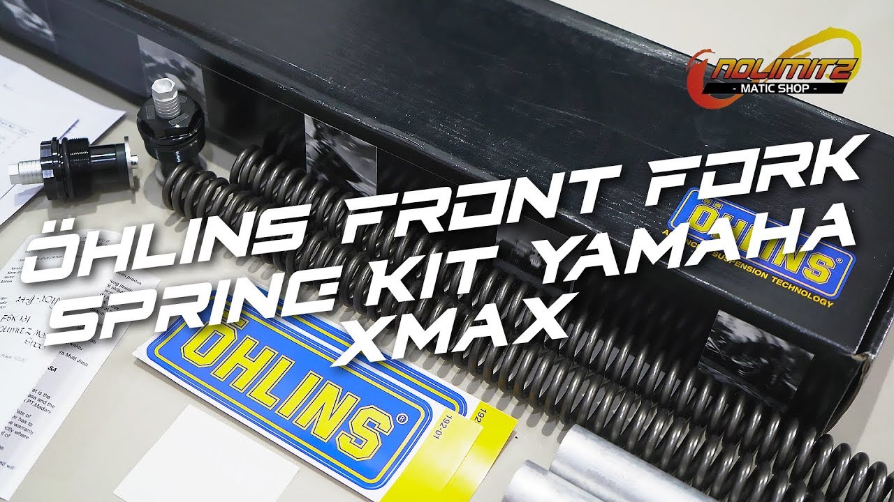 Pemasangan Ohlins Front Fork Spring Kit Yamaha XMAX - YouTube
