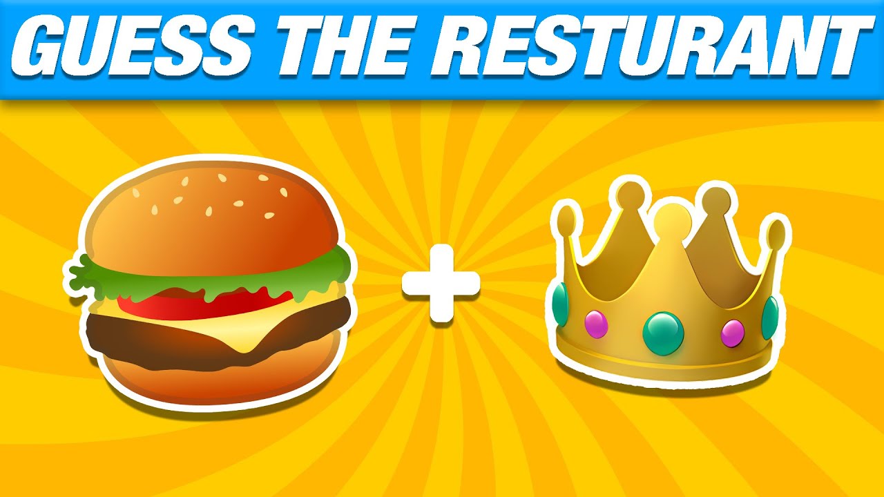 🍔Guess The Fast Food Restaurant By EMOJI...!🔥😋 | Food Quiz - YouTube