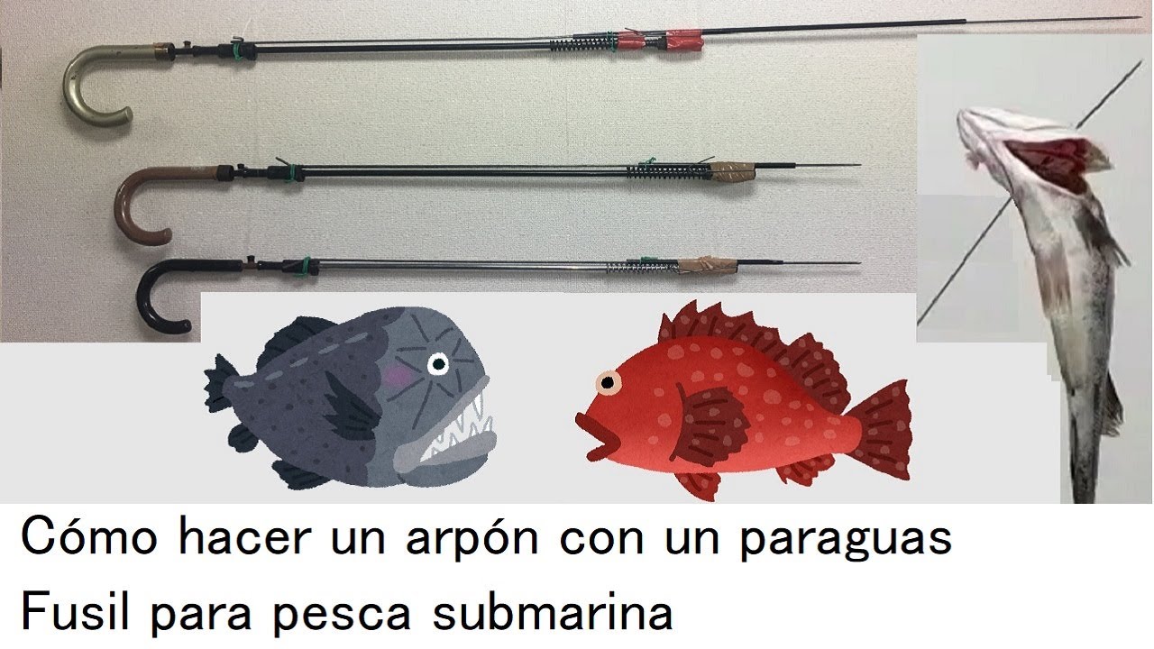 Cómo hacer un arpón con un paraguas。 - YouTube