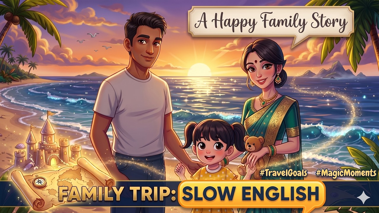 Story: A Happy Family | A1-A2 Level | Slow English Listening & Speaking ...