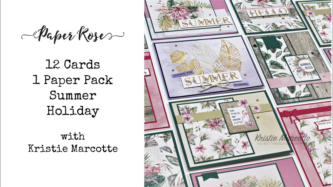 Summer Holiday | 12 cards 1 collection | Paper Rose Studio Cardmaking ...