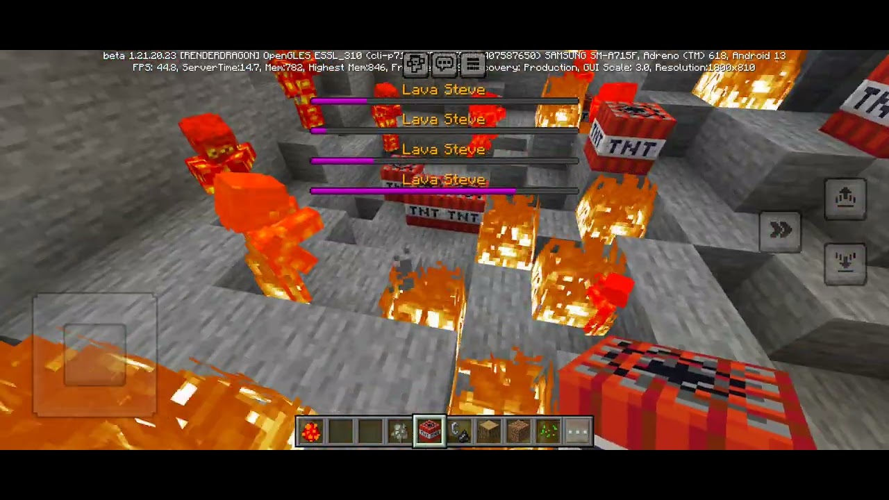Minecraft steve lava Vs steve lava - YouTube