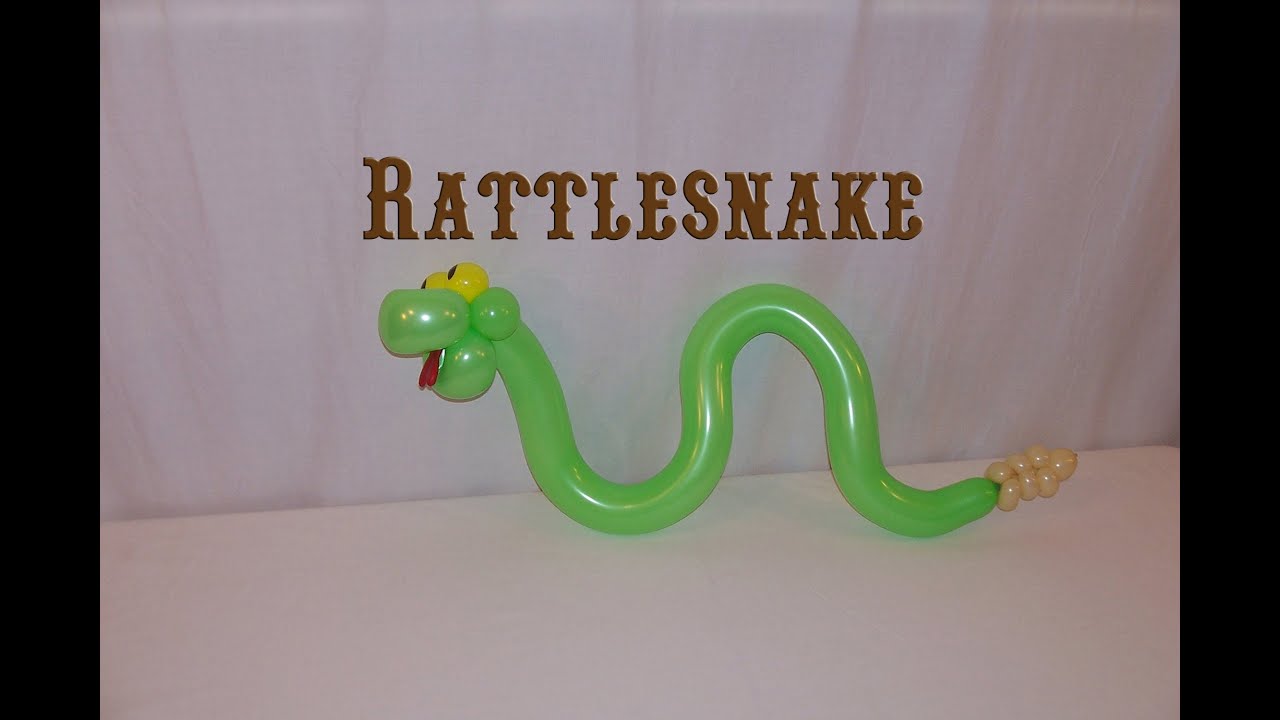 Learn how to make a balloon animal Rattlesnake using balloon twisting ...