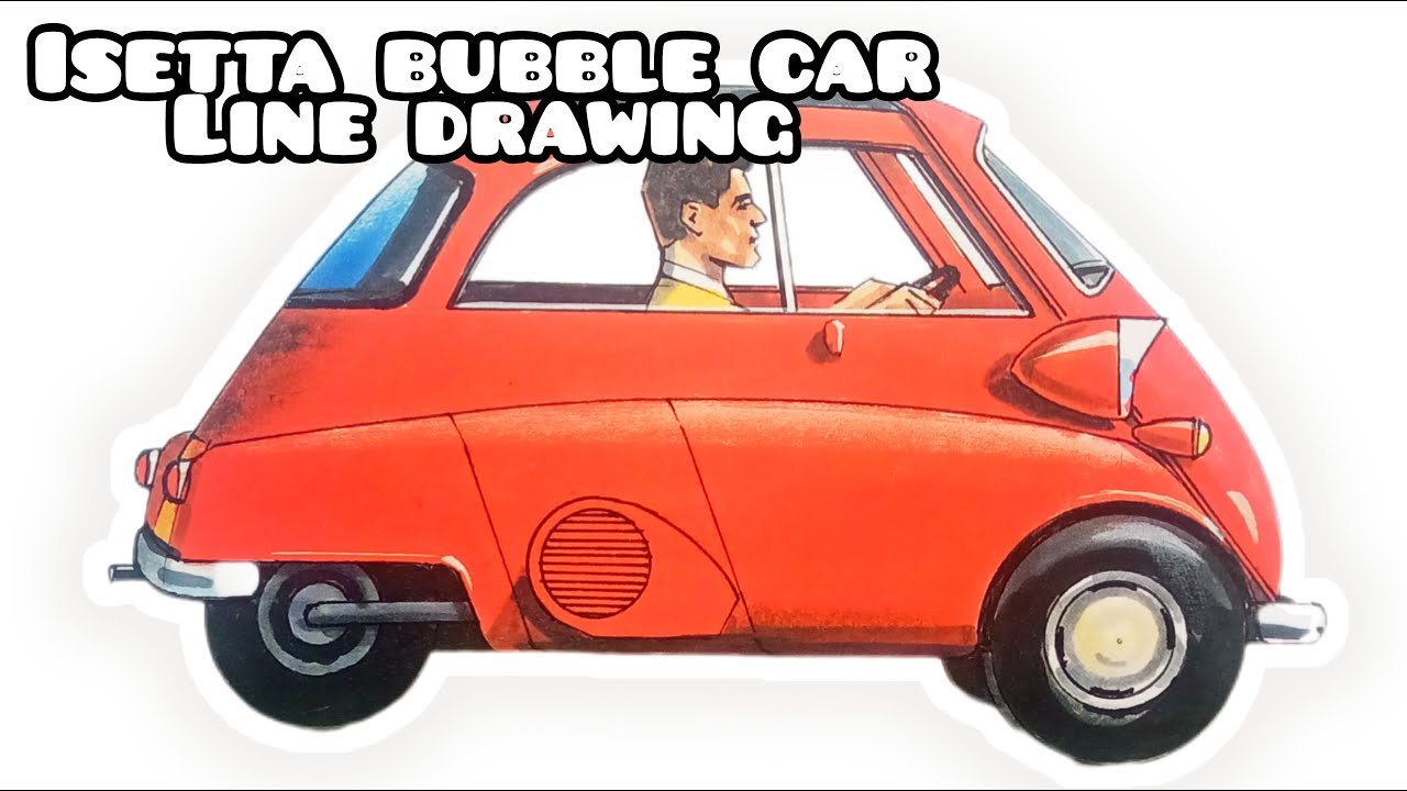 isetta bubble car from I can draw series by Terry Longhurst - YouTube