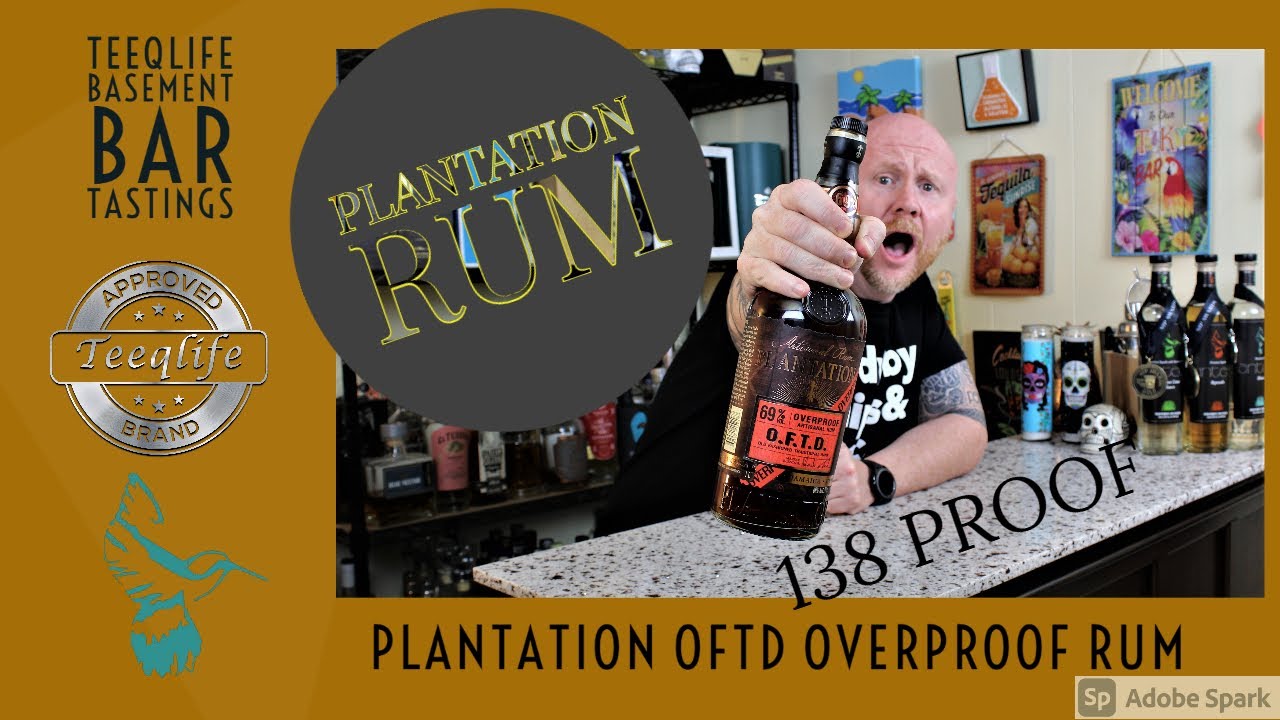 Plantation OFTD Rum - A 138 Proof Artisanal Rum! - YouTube