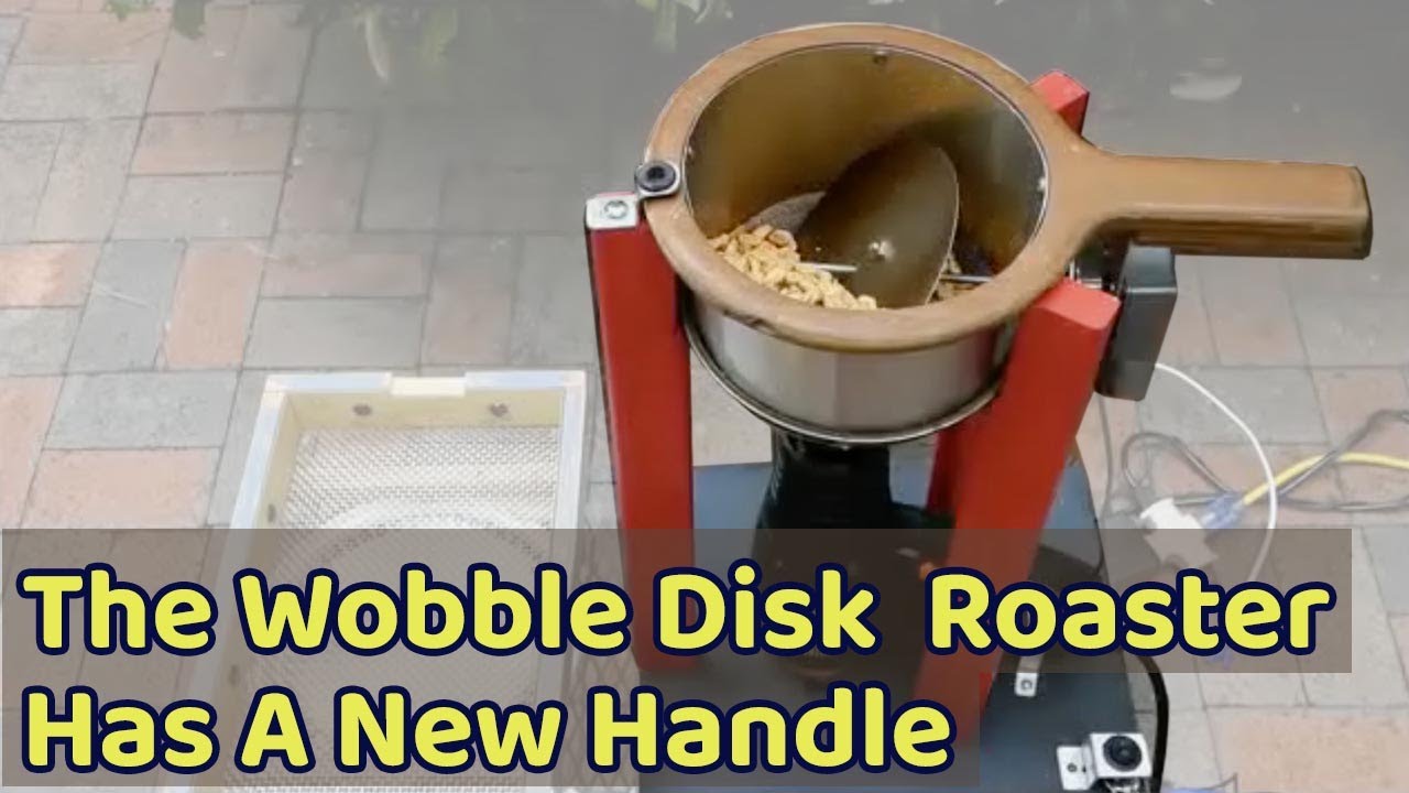 Larry Cotton's Updated Wobble Disk Roaster - New Wood Handle & Aluminum ...