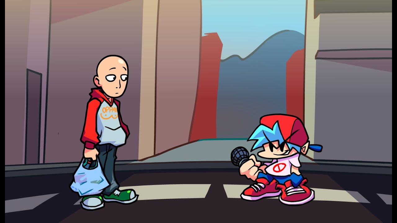 Friday Night Funkin' - Vs Saitama (One Note Man) FNF MODS - YouTube