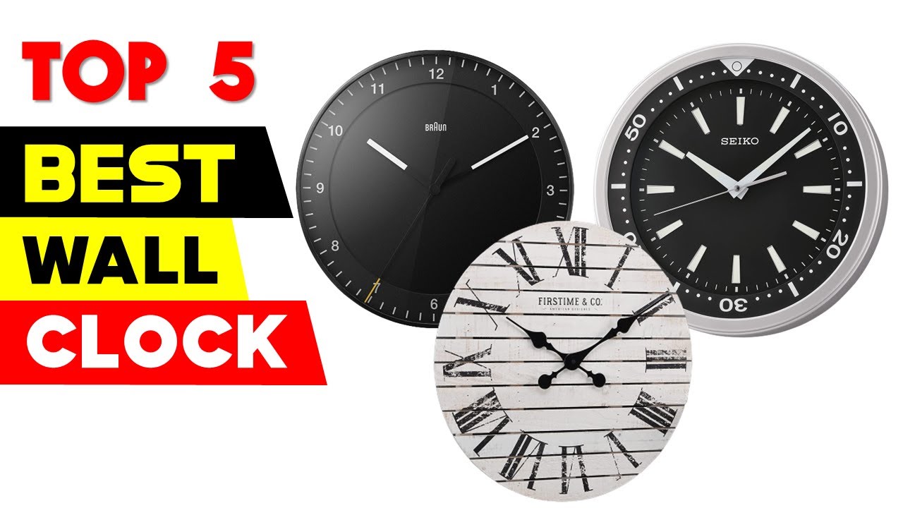 Top 5 Best Budget Wall Clocks Reviews of 2024 - YouTube