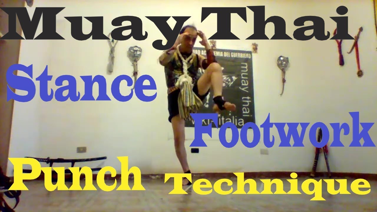 Muay Thai Stance Footwork & Punch Technique#muaythai #kickboxing - YouTube