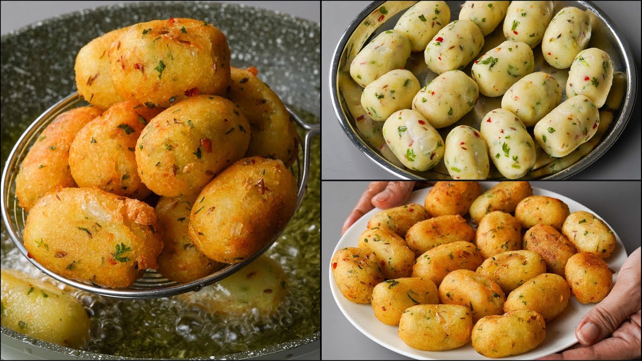 Suji Aloo Snacks Recipe | Semolina Potato Teatime Snacks | Potato ...