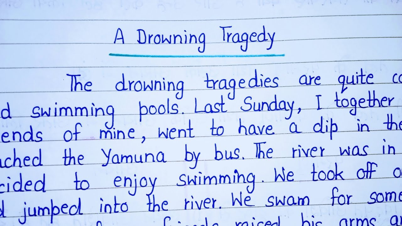 Essay on A Drowning Tragedy in English || Paragraph on A Drowning ...