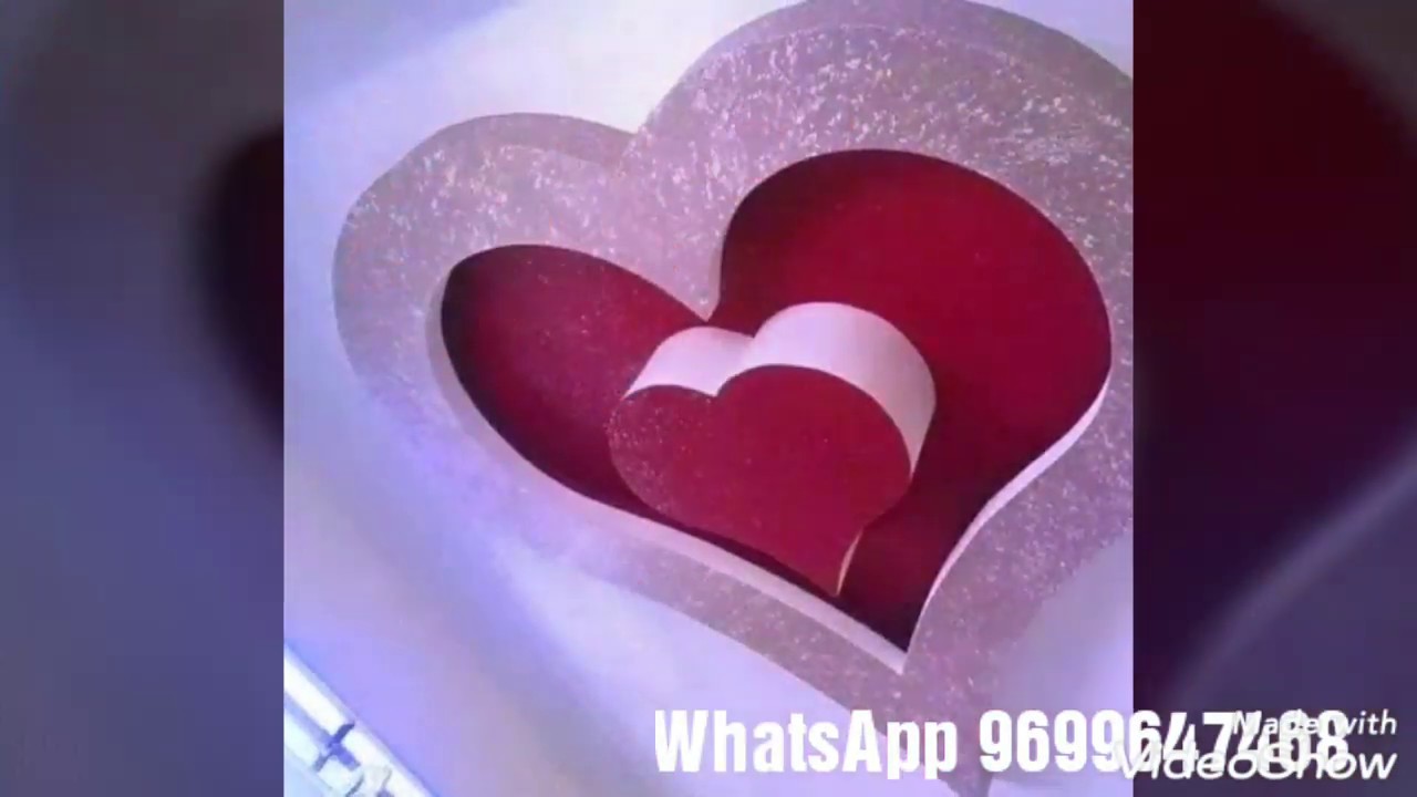 Heart type ceiling design albums /दिल वाले छत डिजाइन अलबम - YouTube