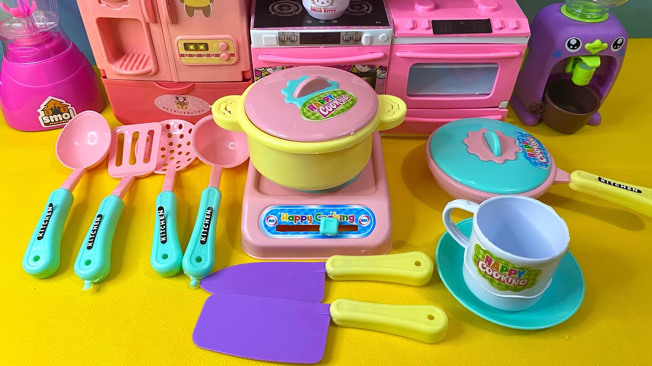 1 MINUTES SATISFYING WITH UNBOXING KITCHEN SET TOYS COOKING VIDEO ...