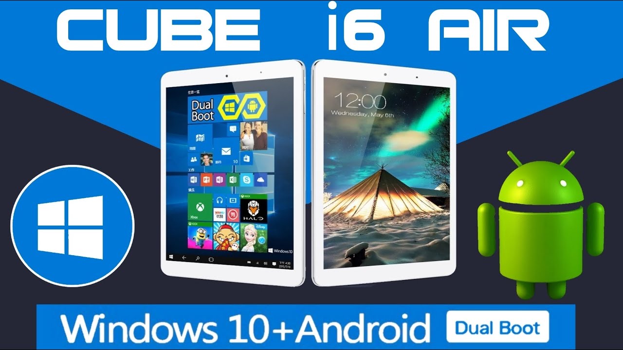 Обзор Планшета Cube i6 Air на Windows 10+Android 4.4 - YouTube