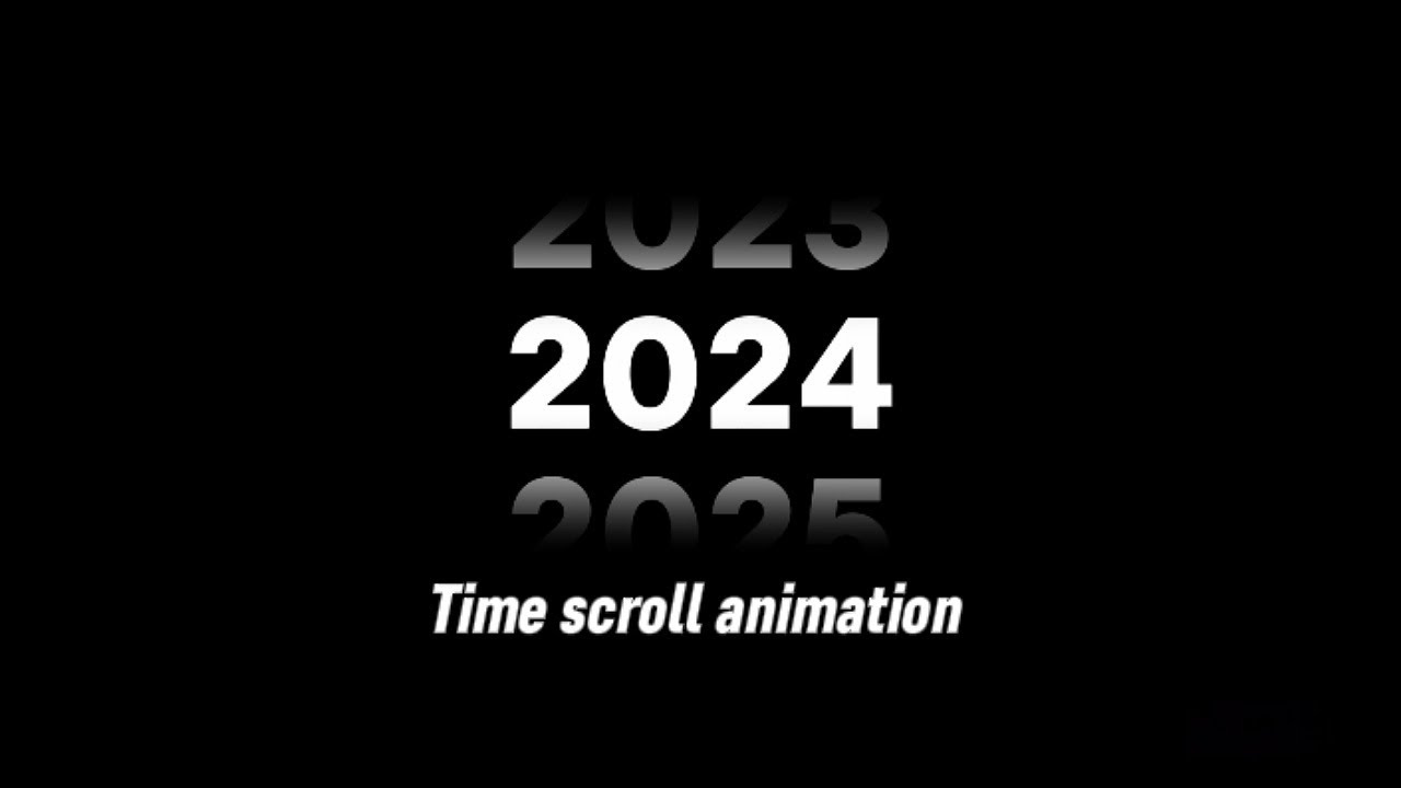 How to create an animated time scroll on capcut - YouTube