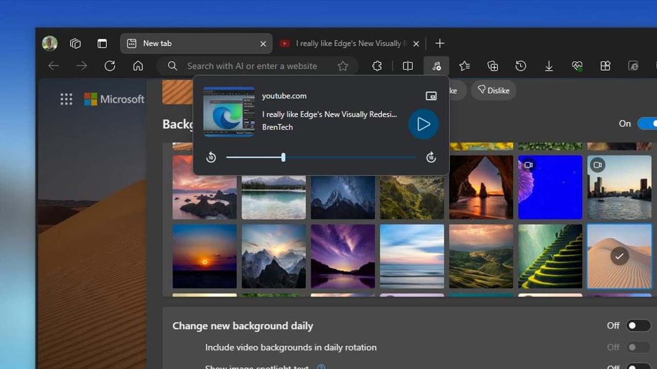Edge's Global Media Controls also get Rewind & Fast Forward Buttons ...