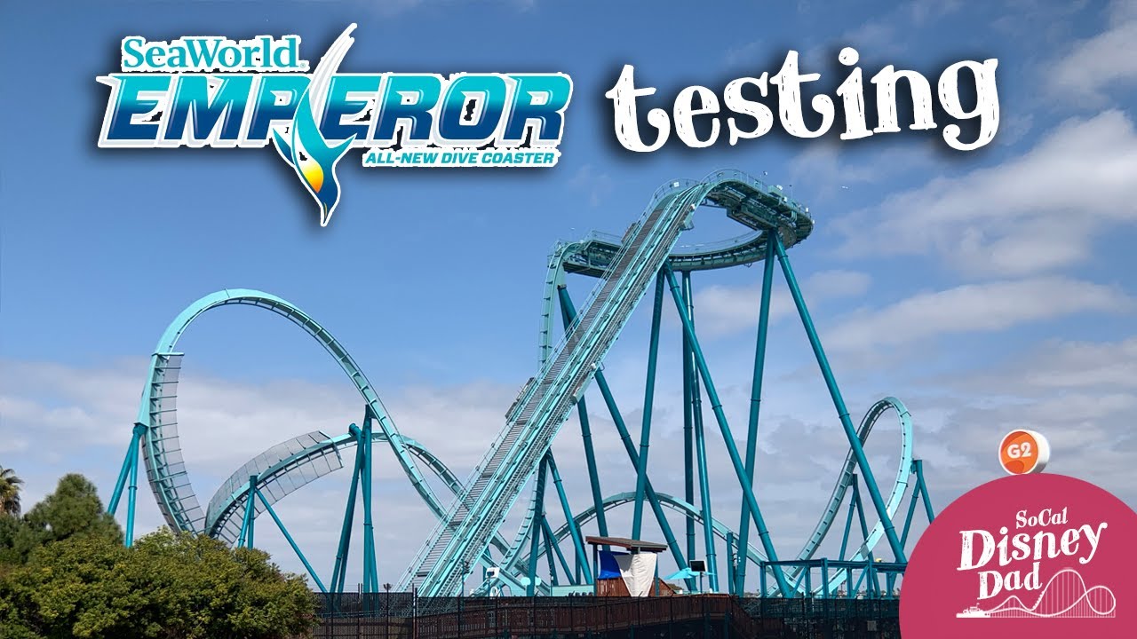 Emperor Testing at SeaWorld San Diego March 14, 2021 | Dive Coaster ...