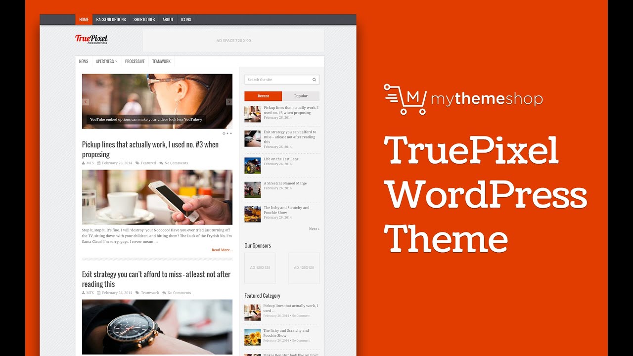 TruePixel WordPress Theme Setup Tutorial - YouTube