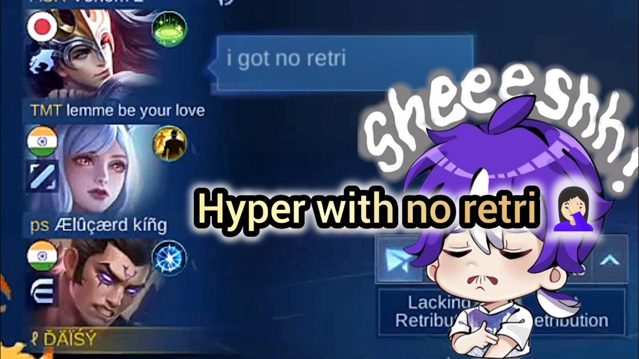 Solo Queue + Hyper with NO Retri 🤦🏻‍♀️ || MLBB / Moba Legends - YouTube