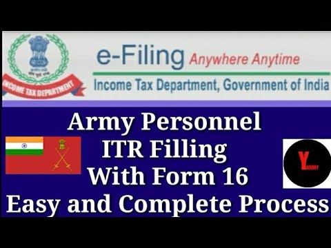 How to file income tax Return# Army Person income tax Return# online ...