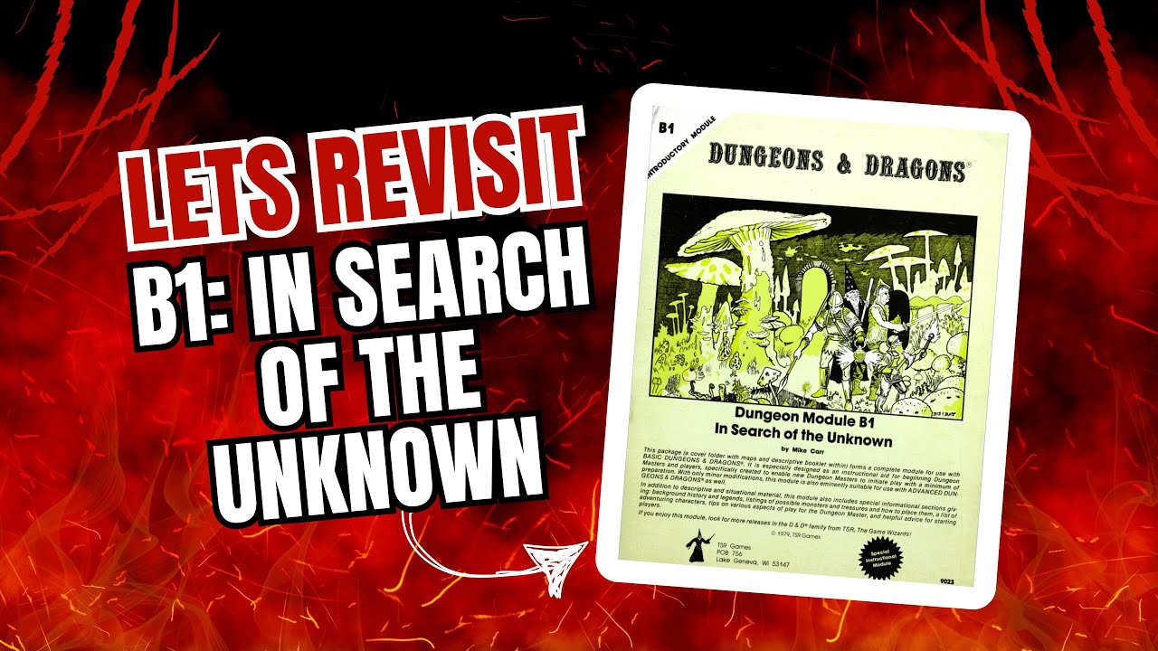 Lets Revisit Dungeon Module B1 In Search of the Unknown - YouTube