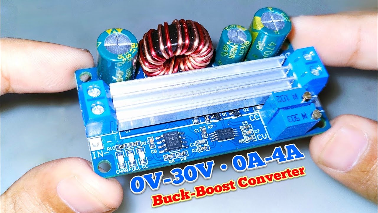 Buck-Boost Converter Testing 0-30V 0-4A Testing (XY-SJVA-4) - YouTube