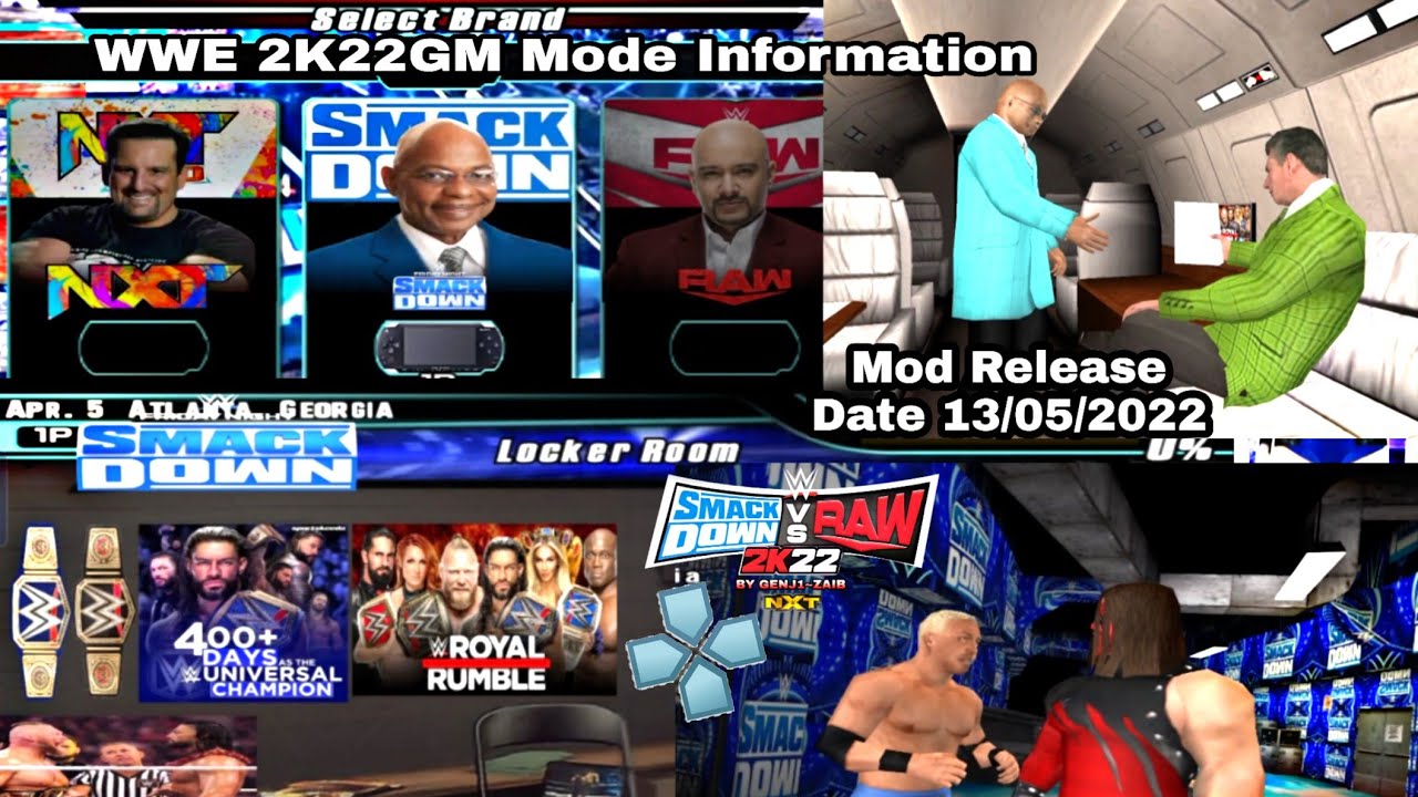 Wwe Svr 2008/2k22 | Psp GM Mode Information Before it's released - YouTube